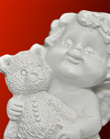engeltraum.ch - IGOR mit Teddy Figur 1 (Höhe: 7 cm)