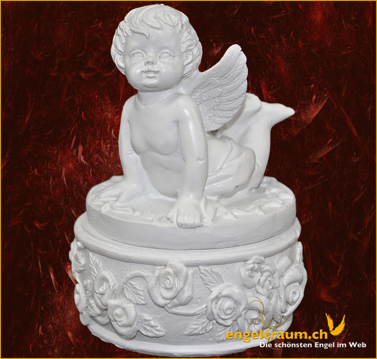 engeltraum.ch - Engel auf Dose (Figur 1) Höhe: 7 cm